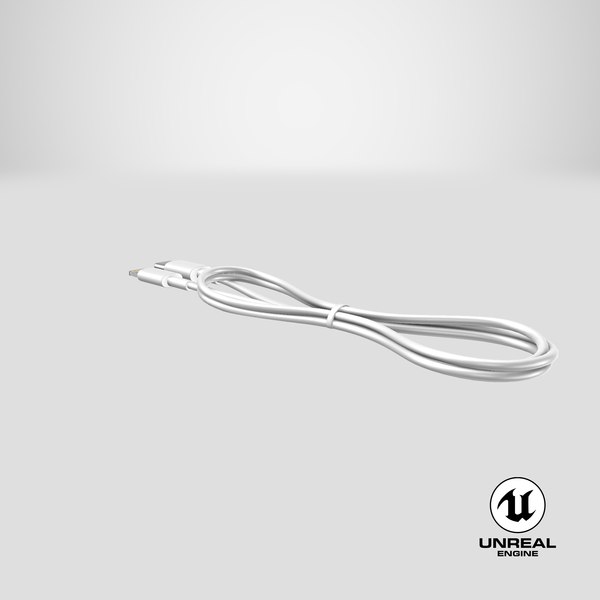 3D usb type-c lightning cable model - TurboSquid 1596477