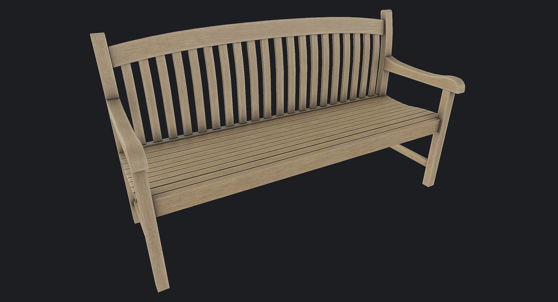 Bench Asset Polys Max