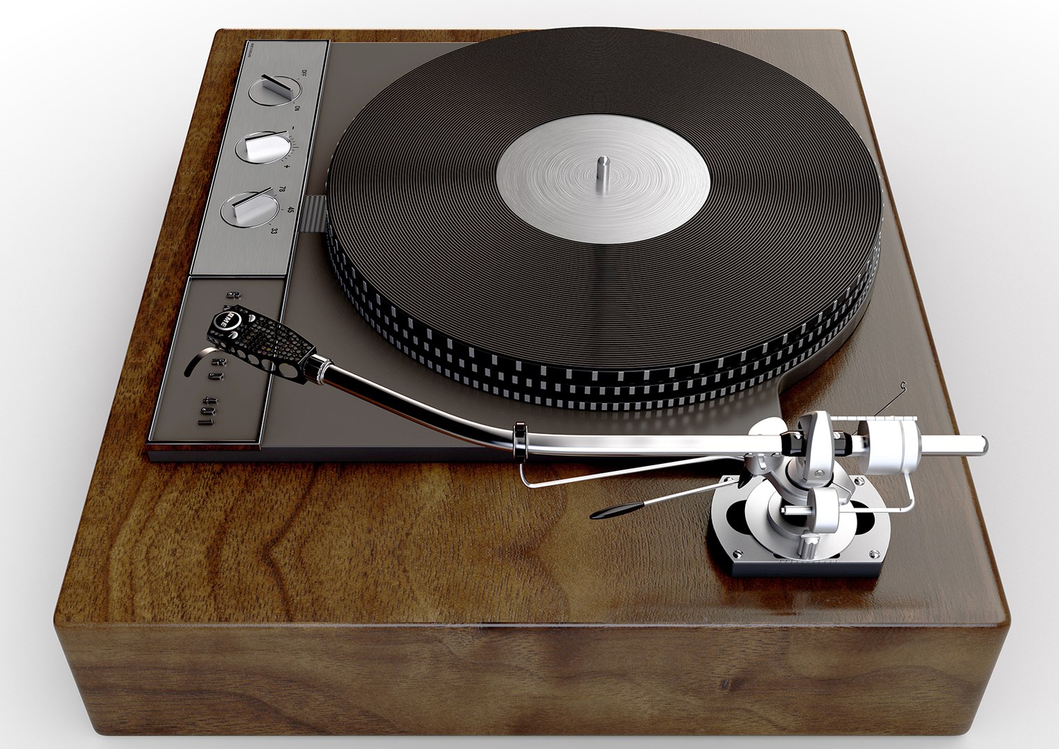 401 Vintage Turntable 3D - TurboSquid 1491311