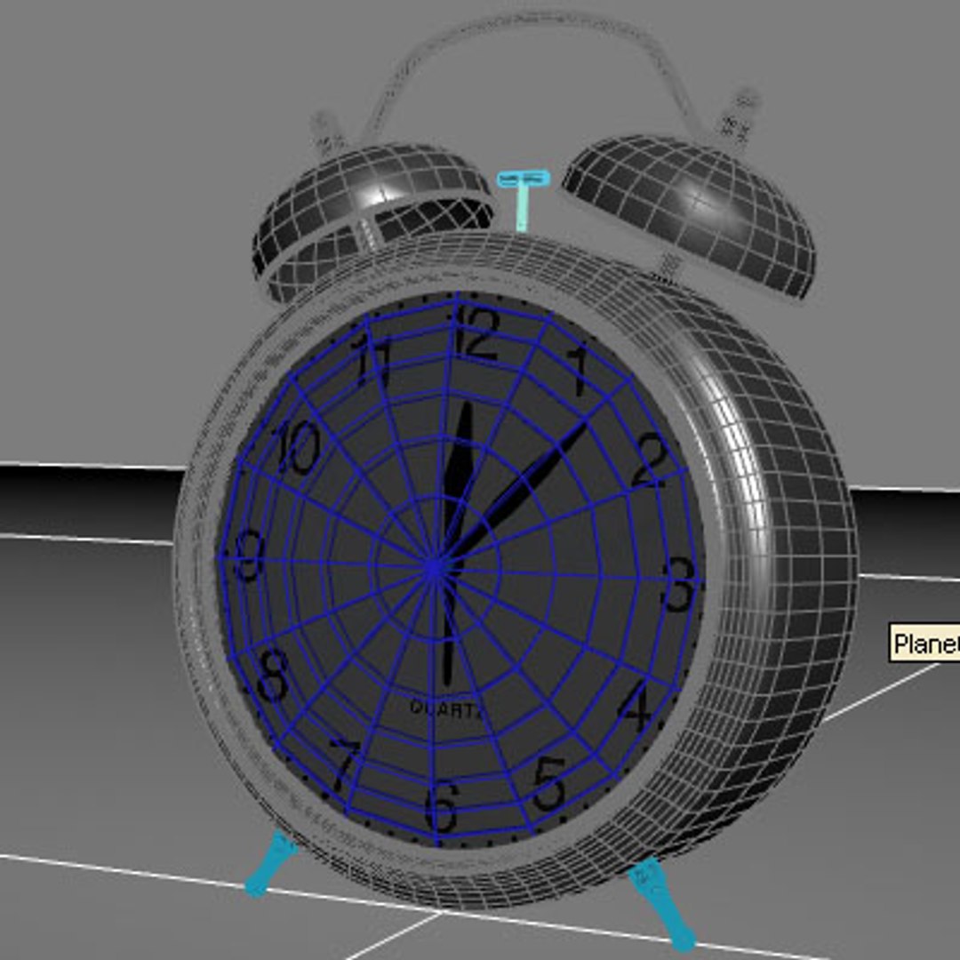 3d Classic Alarm Clock Model