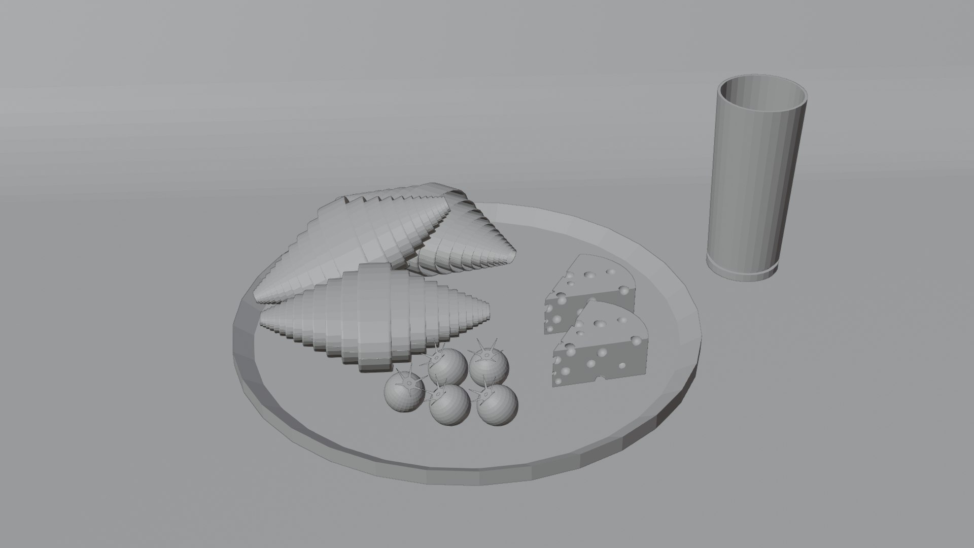 3D Breakfast 3d Model Model - TurboSquid 2092305