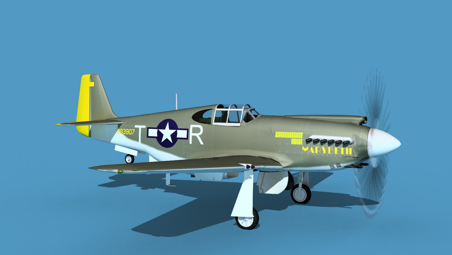 North American A-36A Apache V01 USAAF 3D Model - TurboSquid 1921682