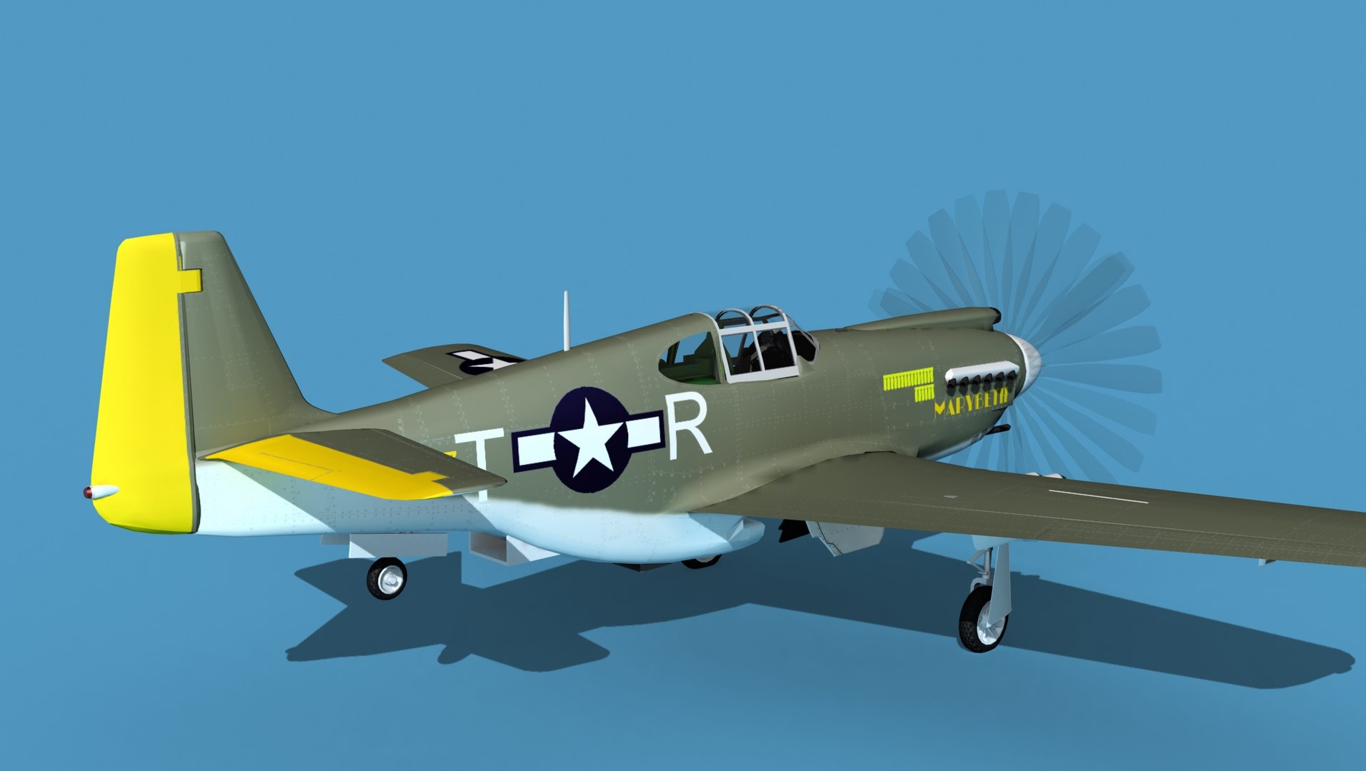 North American A-36A Apache V01 USAAF 3D Model - TurboSquid 1921682