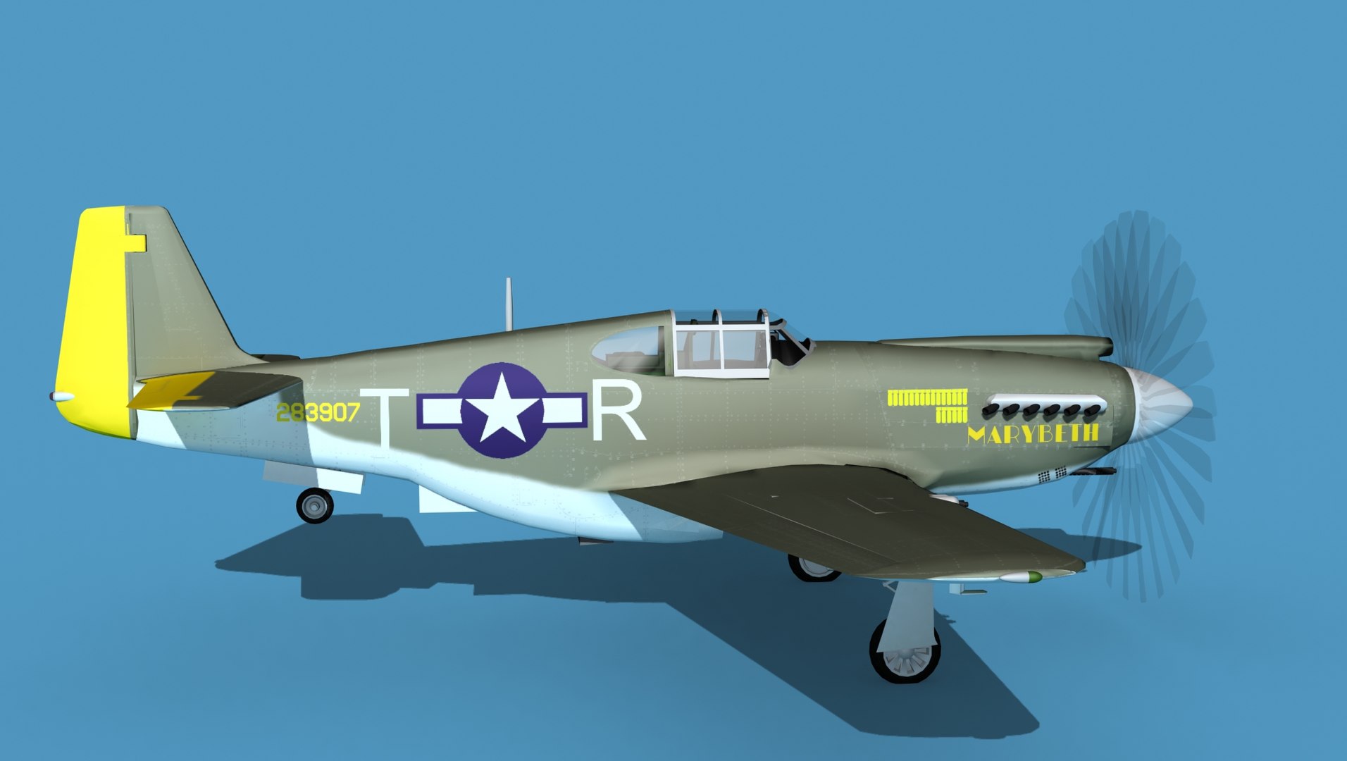 North American A-36A Apache V01 USAAF 3D Model - TurboSquid 1921682