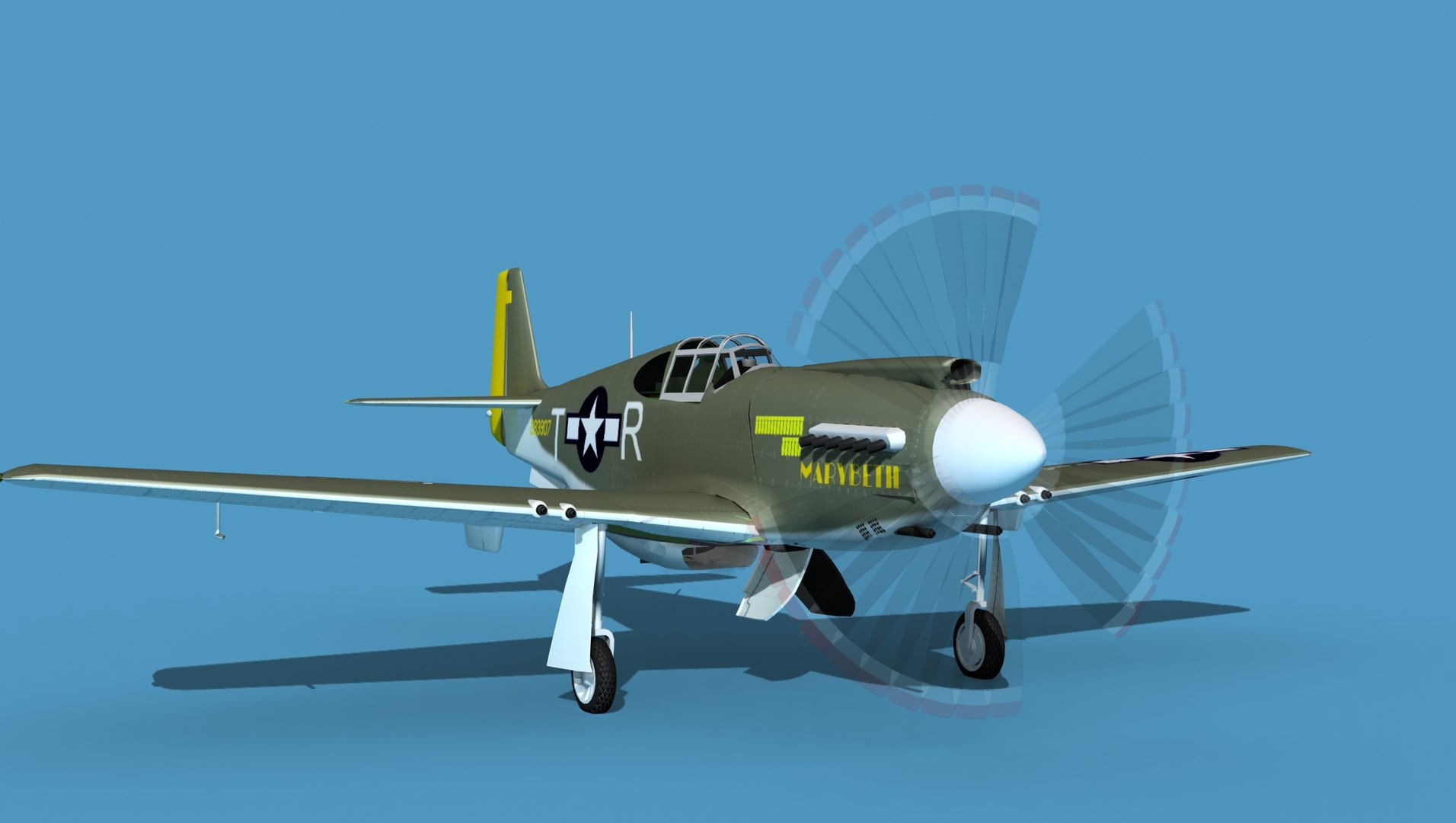 North American A-36A Apache V01 USAAF 3D Model - TurboSquid 1921682