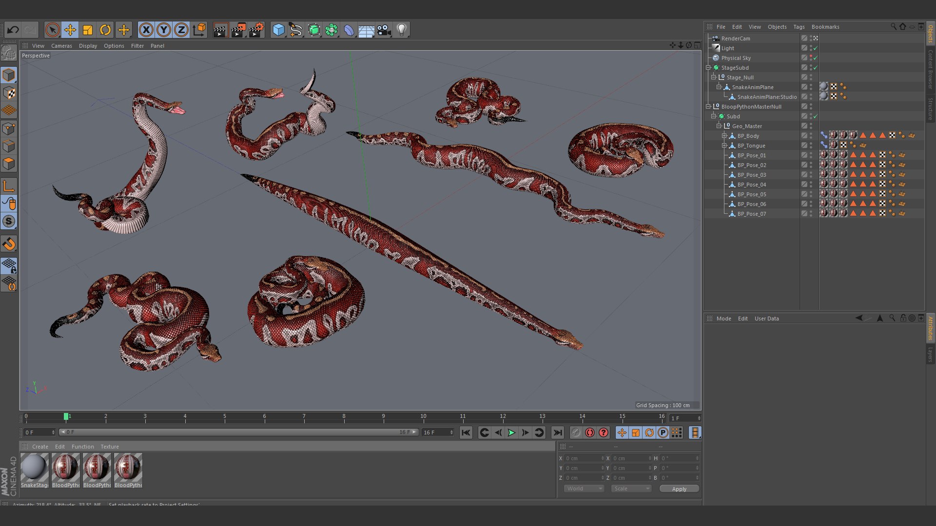 3D model Blood Python - Rigged - TurboSquid 1774503