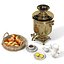 Russian Samovar Tea Set 3d Model