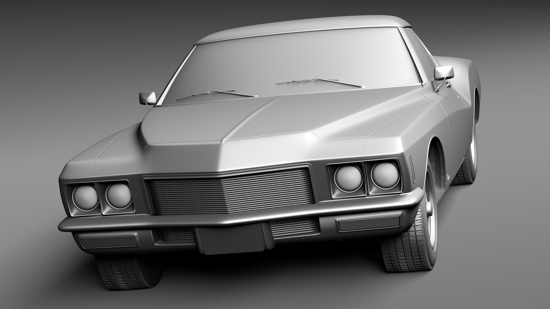 Buick Riviera Gs 1971 3d Model