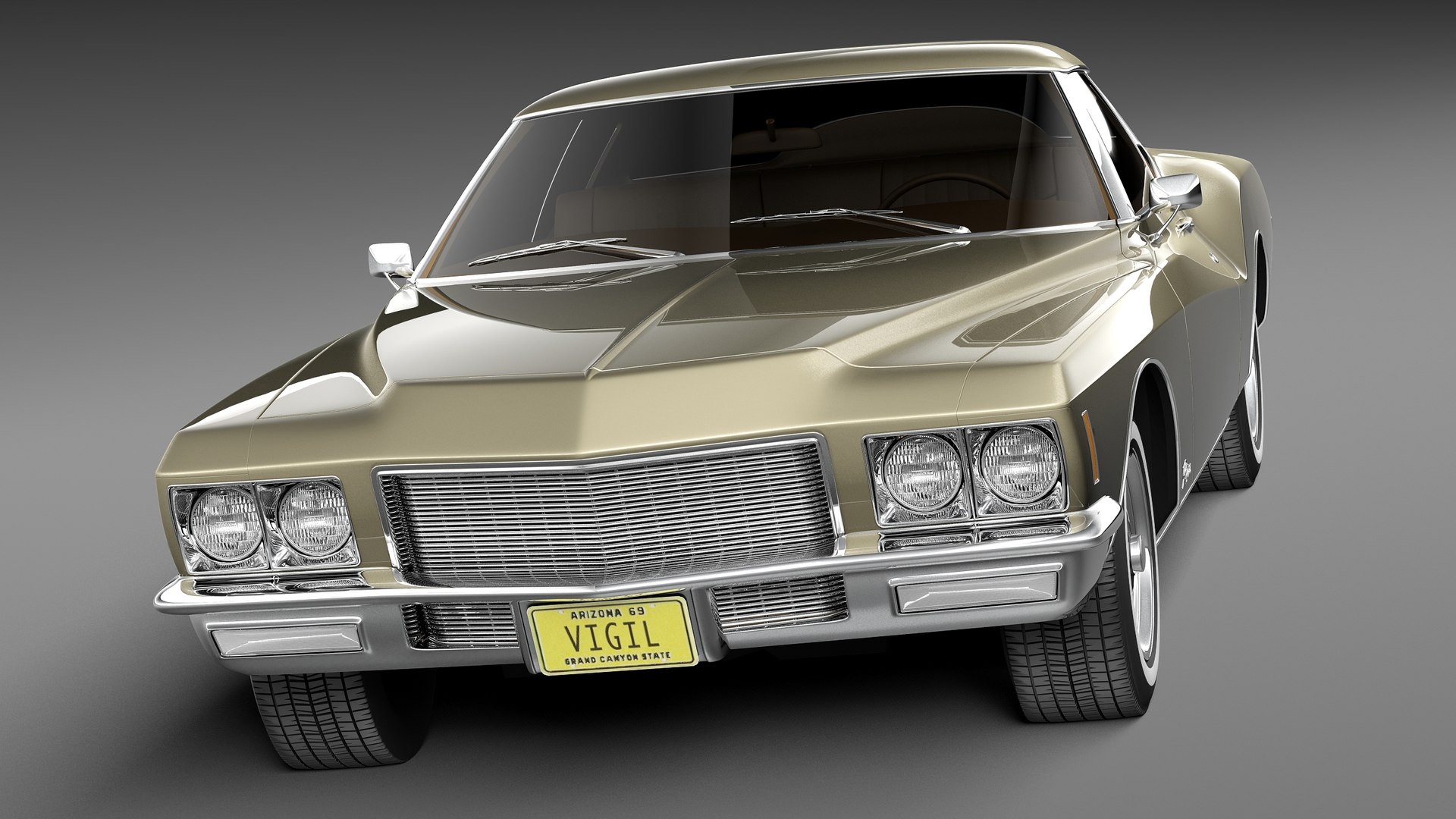 Buick Riviera Gs 1971 3d Model