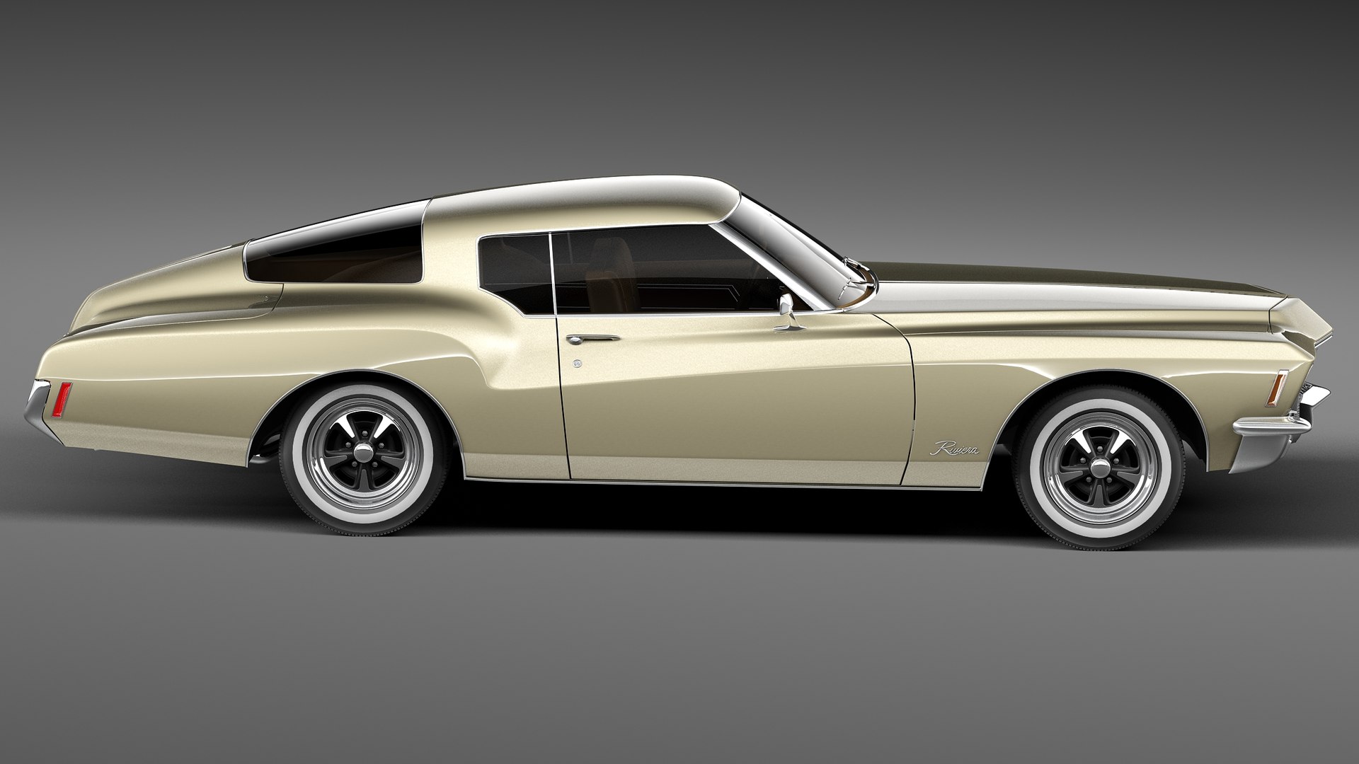 Buick Riviera Gs 1971 3d Model