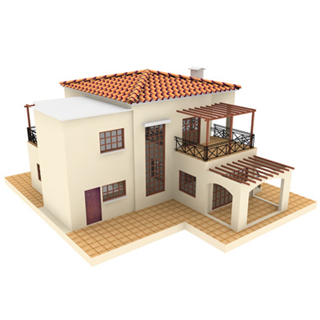 3d model villa 1