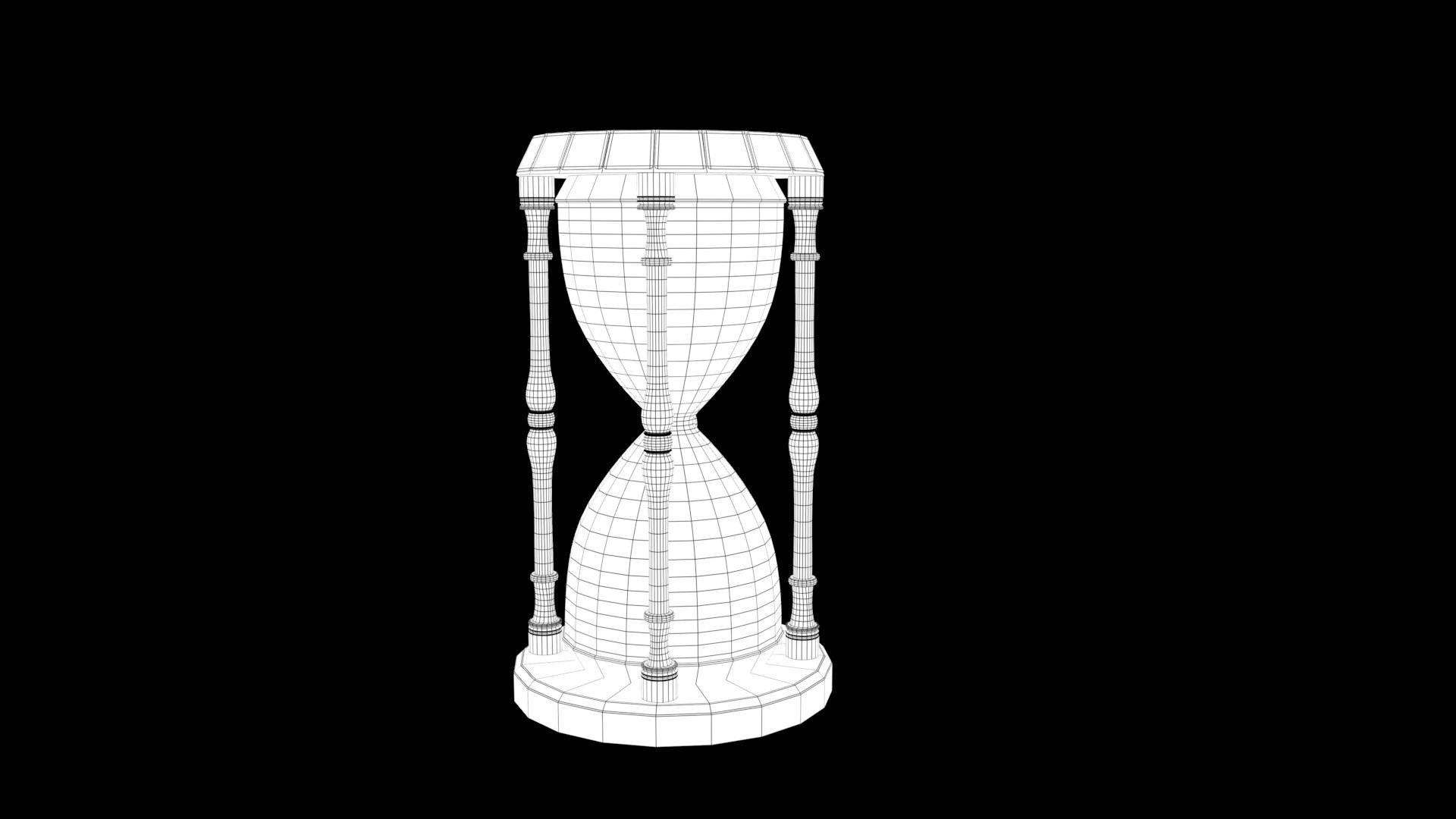 3D Hour Glass - TurboSquid 2200424