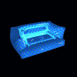 Inflatable sofa couch 3D model - TurboSquid 1422227