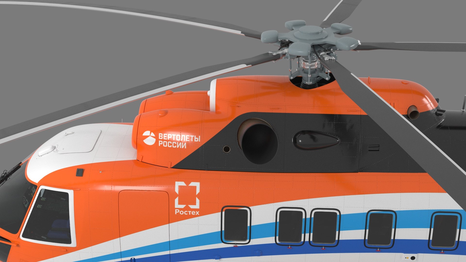 Russian Cargo Helicopter Gazprom MI-171 A3 Model - TurboSquid 2204058