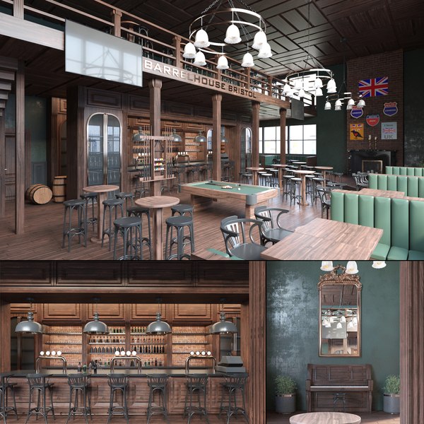 Bar Interior 3D Models for Download | TurboSquid