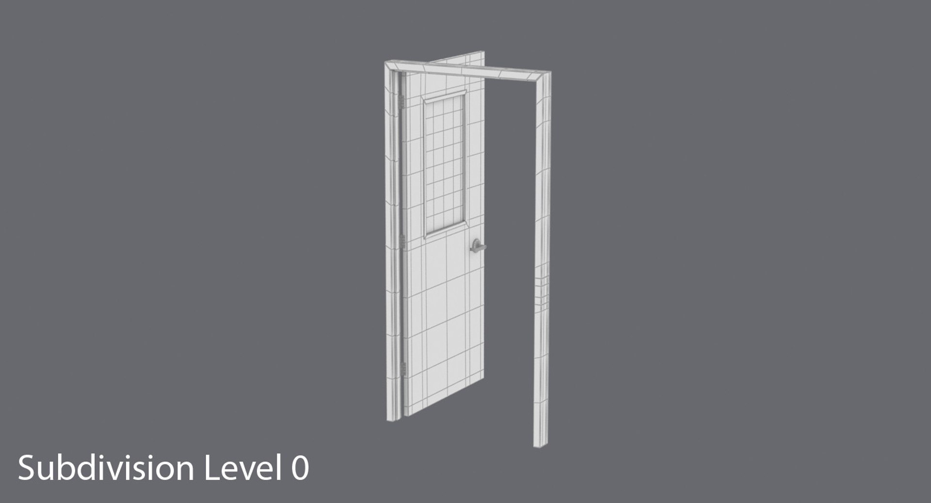 Commercial-doors---door-1-open 3D - TurboSquid 1238162