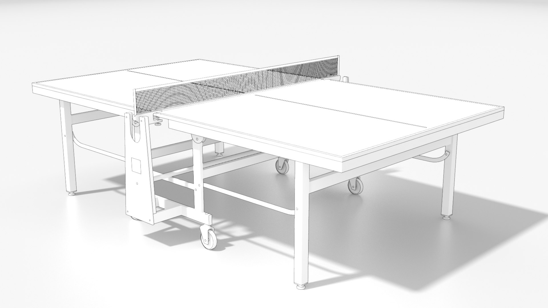 Table Tennis 3D Model - TurboSquid 1354580