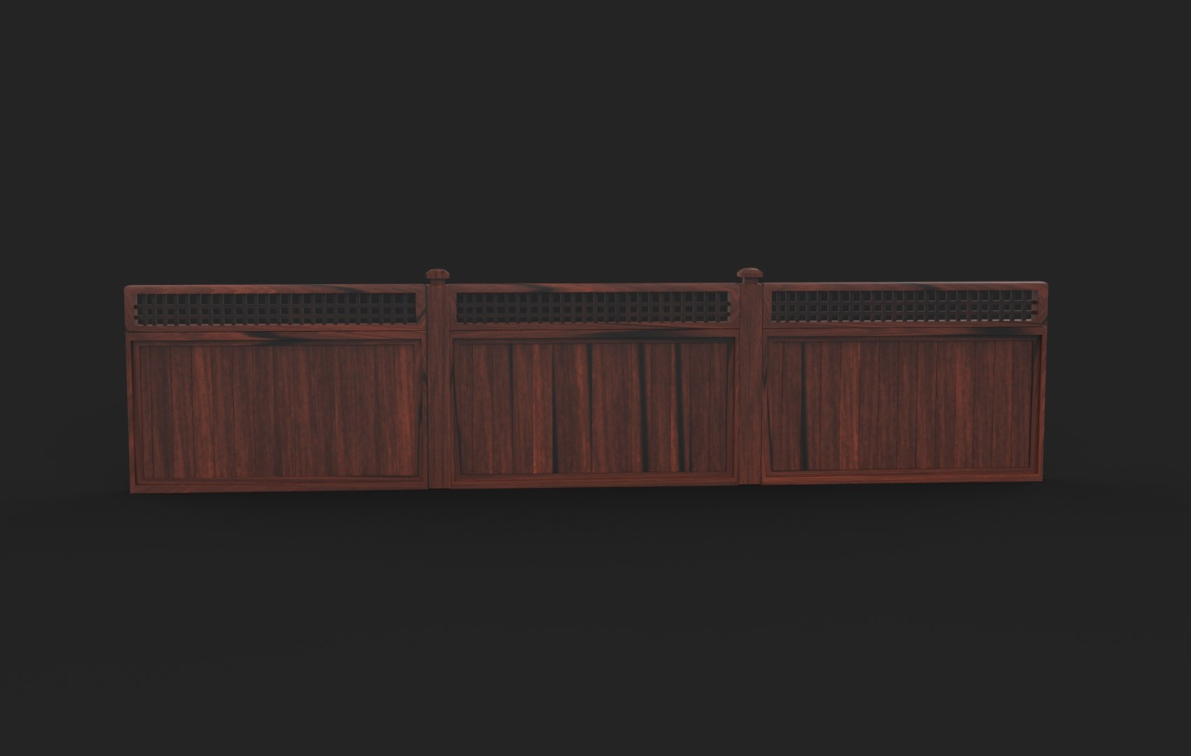 Wood Fence 3D Model 3D Model - TurboSquid 2363058
