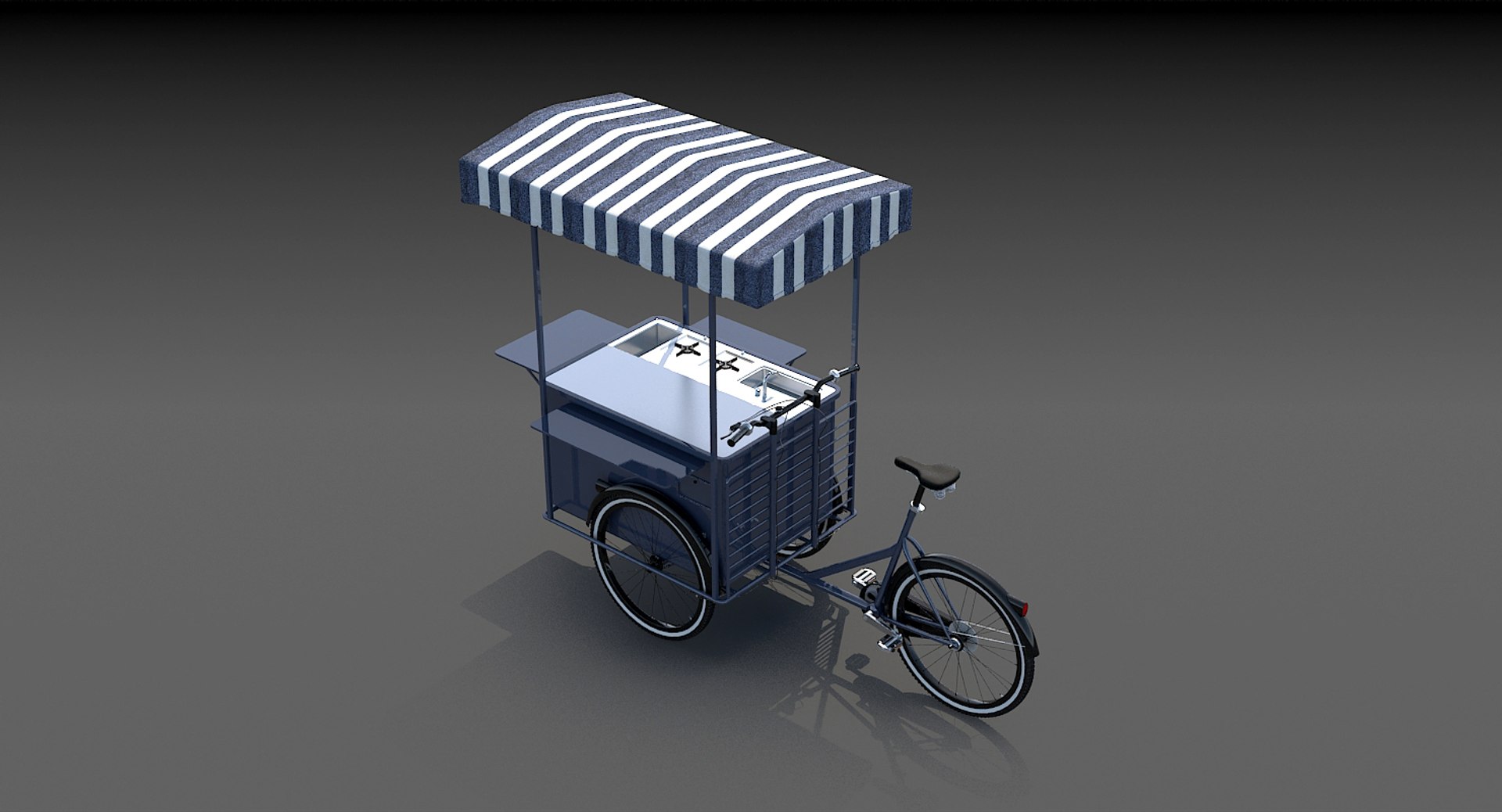 Street Food Bicycle 3D Model - TurboSquid 1186068
