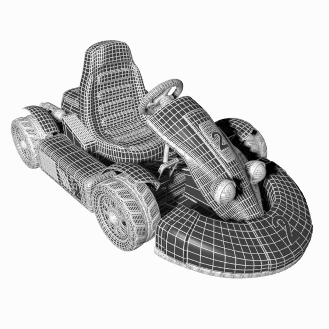 3D Model Cartoon Racing Car - TurboSquid 1288278
