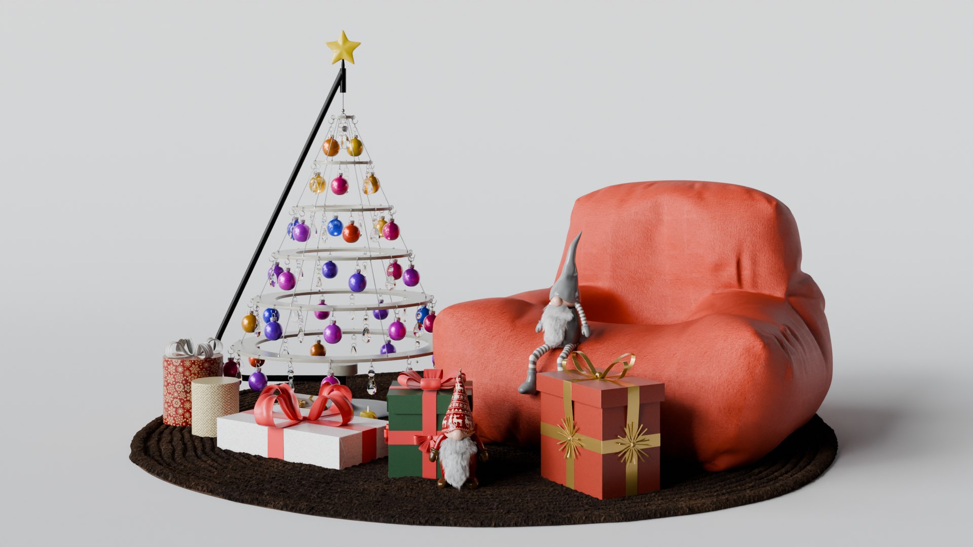 3D Model Christmas Scene1 - TurboSquid 2170426