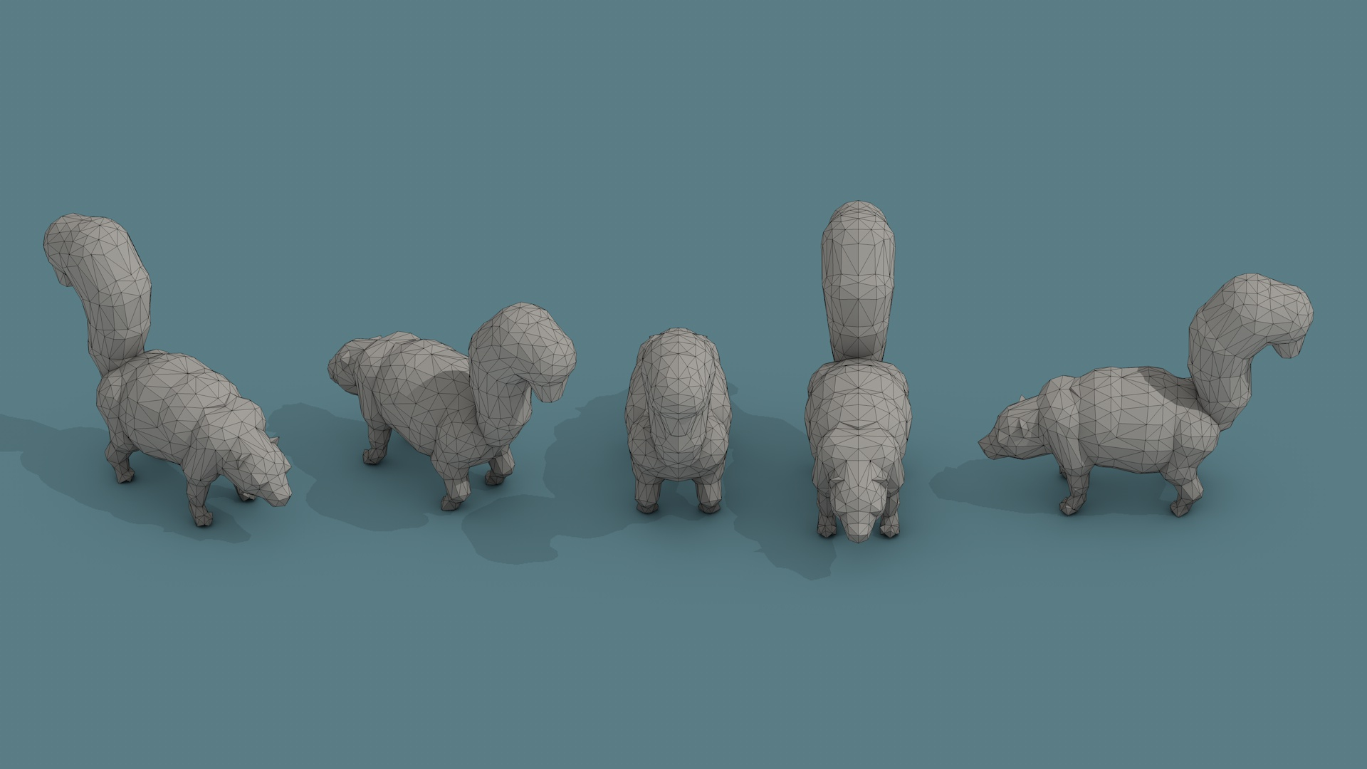 3D Low Poly Art Animals Isometric Icon Pack 03 - TurboSquid 1757566