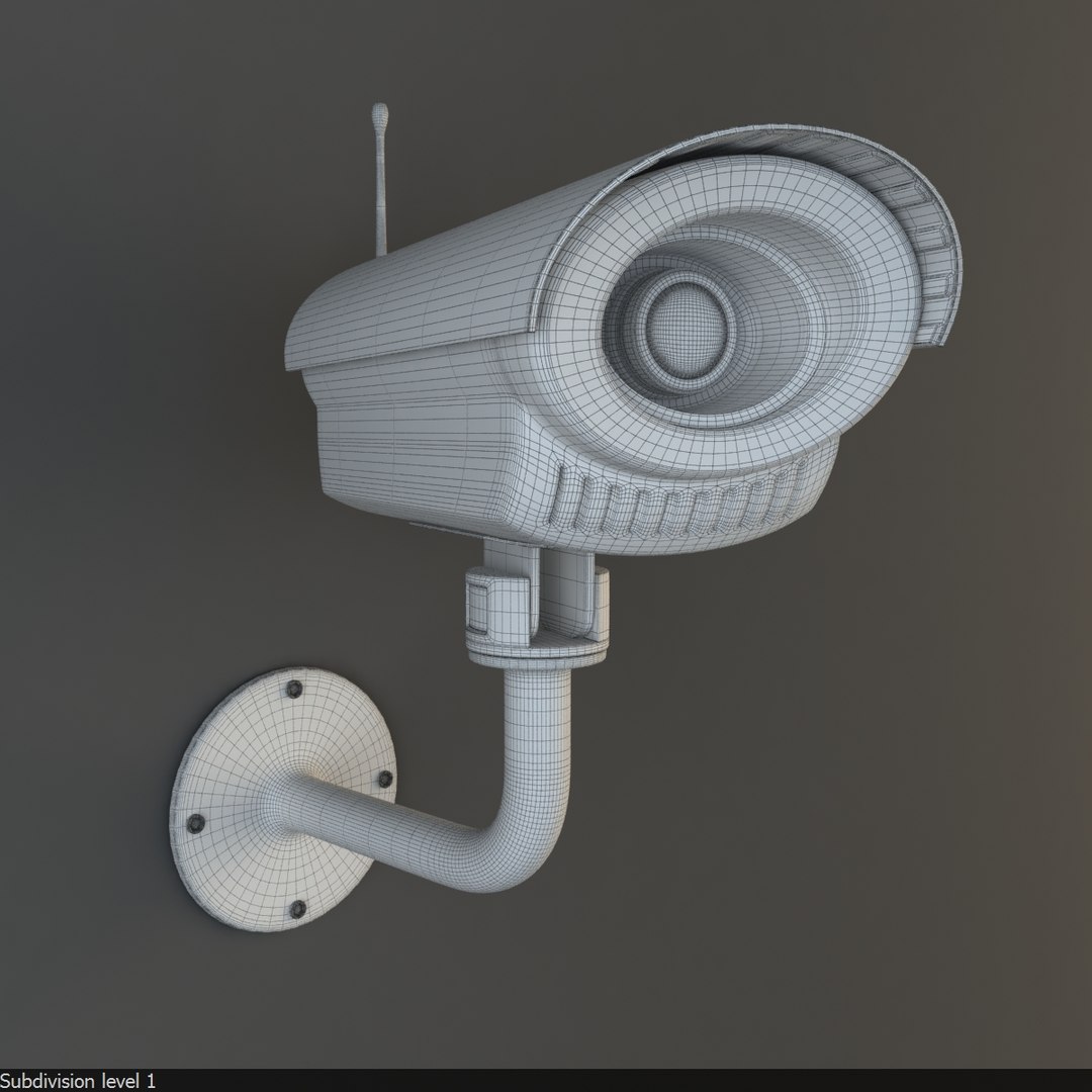Security Camera 04 3d Dwg