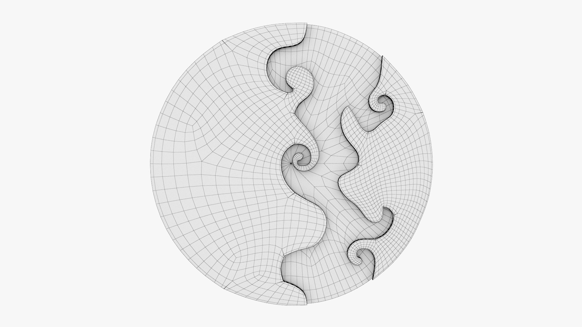 Wall Pano Tides 3D Model - TurboSquid 2100785
