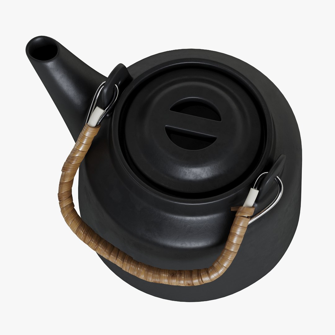 Tea Black Teapot 3D Model - TurboSquid 1686965