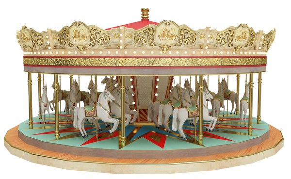 3d carousel toy atlkarunca model