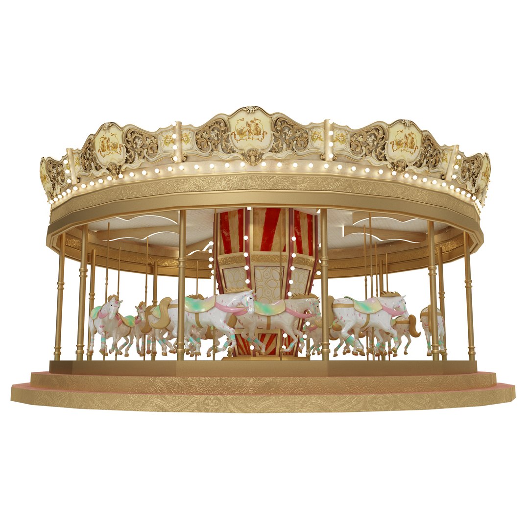 Carousel ride 3D model - TurboSquid 1326994