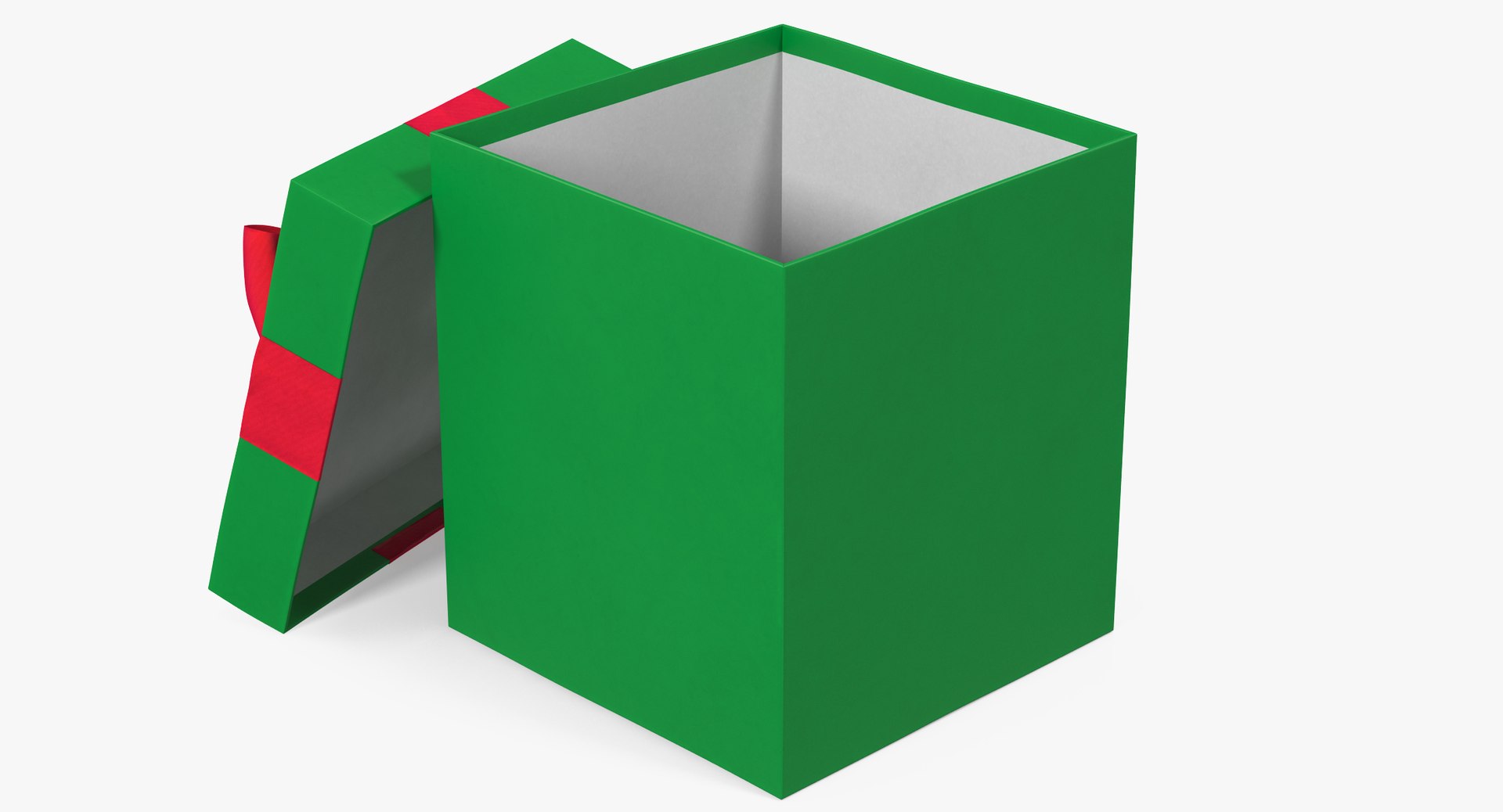 Gift Box Open Green 3D Model - TurboSquid 1201776