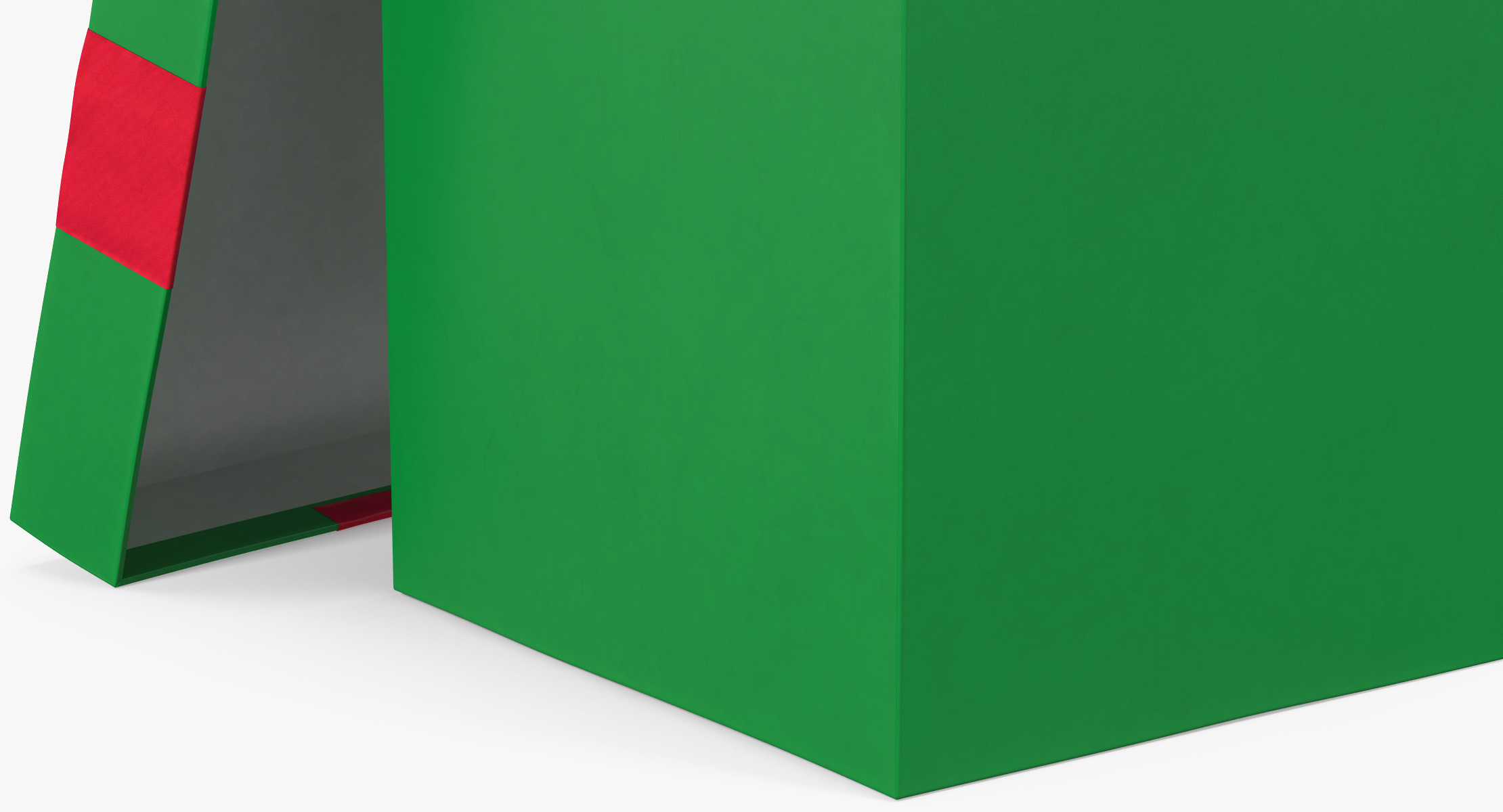 Gift box open green 3D model - TurboSquid 1201776