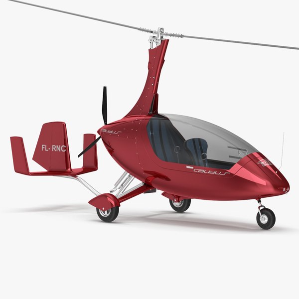modelo 3d Calidus 912 Autogiro Rojo Interior Simple - TurboSquid 2220928