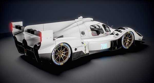 modelo 3d Glickenhaus SCG 007 LMH Hypercar WEC Maqueta blanca ...
