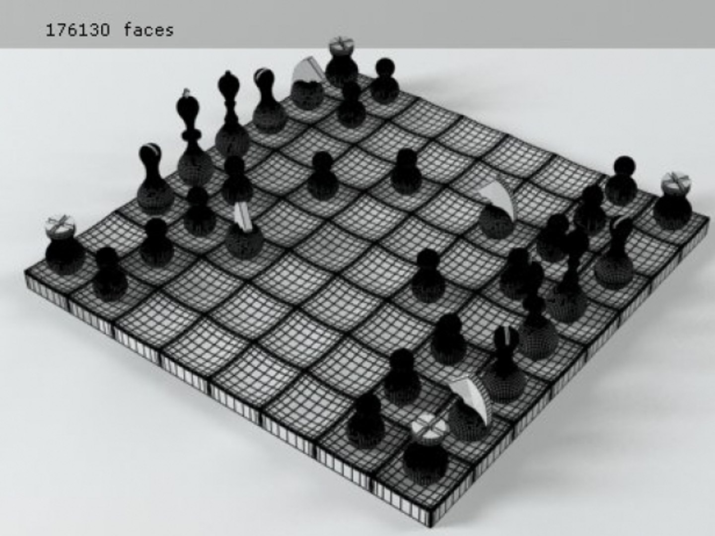 Wobble chess set model - TurboSquid 1176350