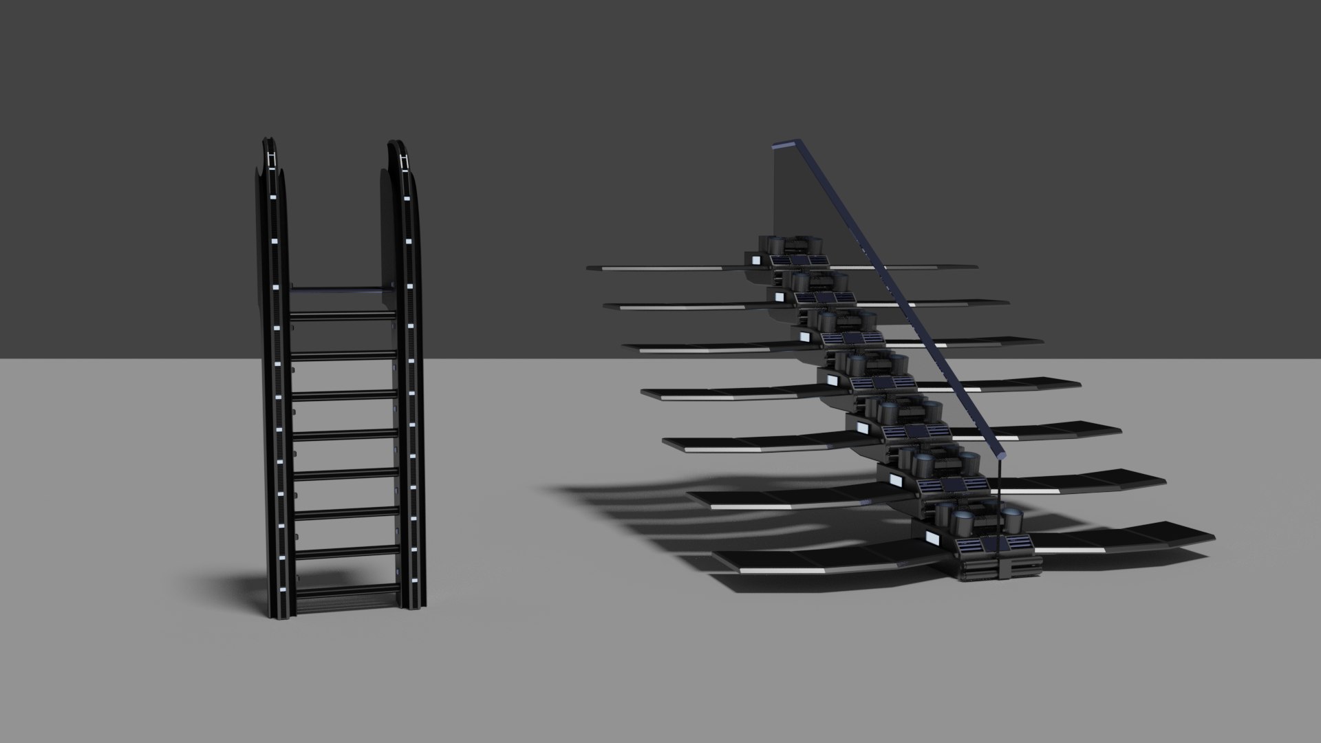 3D Stairs Ladder - TurboSquid 1327387