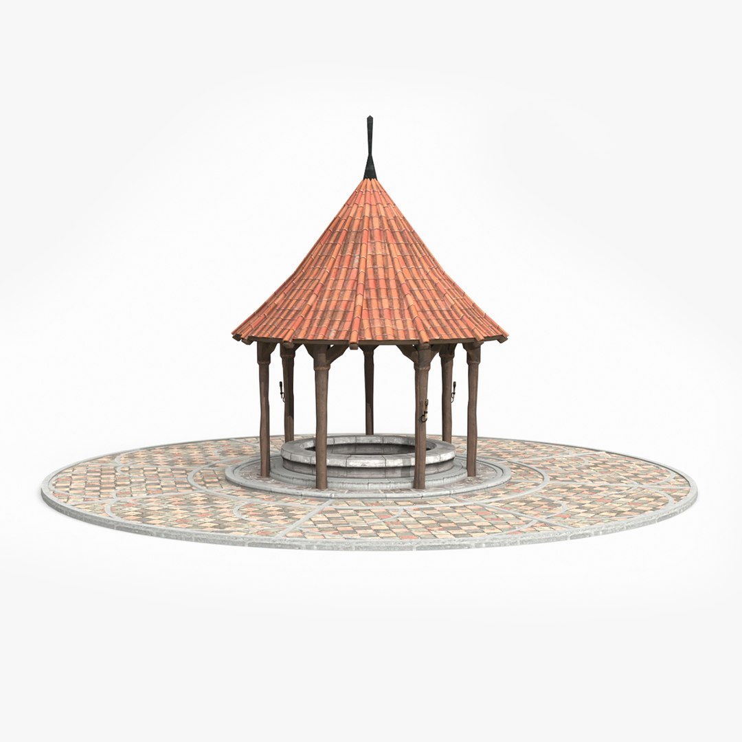 Medieval architecture gazebo pool3Dモデル - TurboSquid 1972489