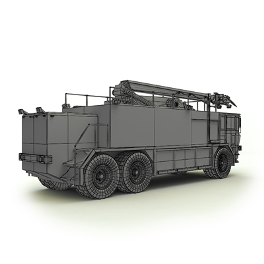 Airport Engine Fires 3ds