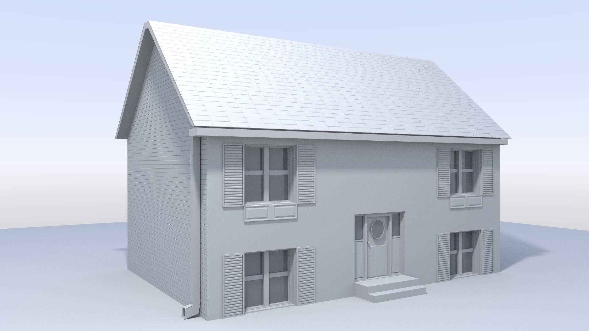 Suburban House 1 3D Model - TurboSquid 2325452