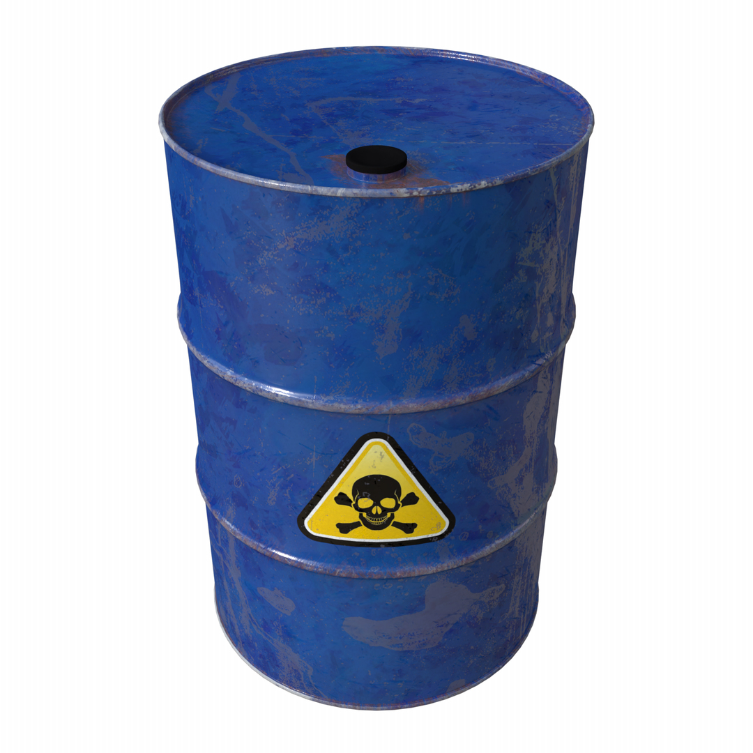 Blue Barrel 3D Model - TurboSquid 1547548