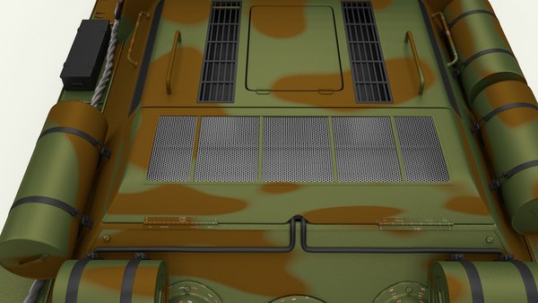 3d soviet interior engine bay model
