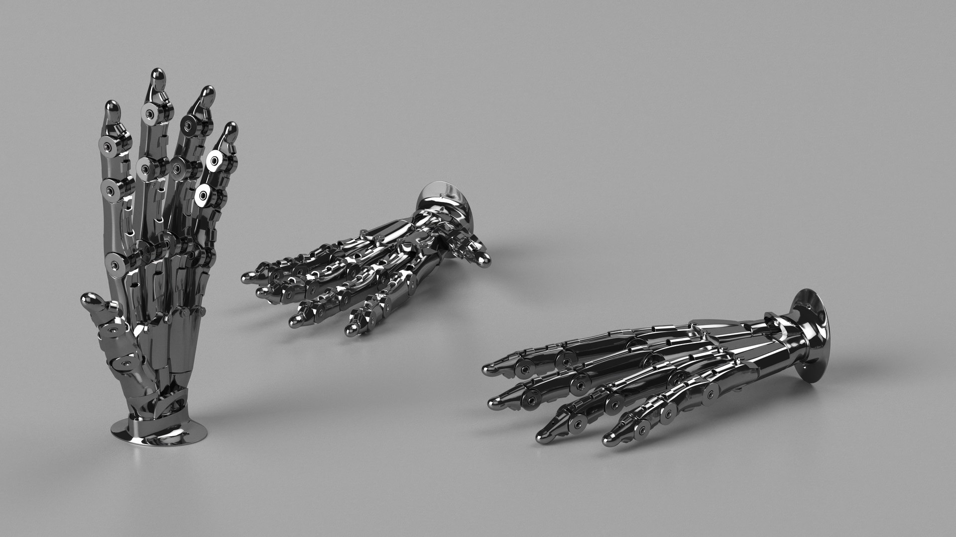 Robotic Arm Silver Rigged 3D Model - TurboSquid 2235051