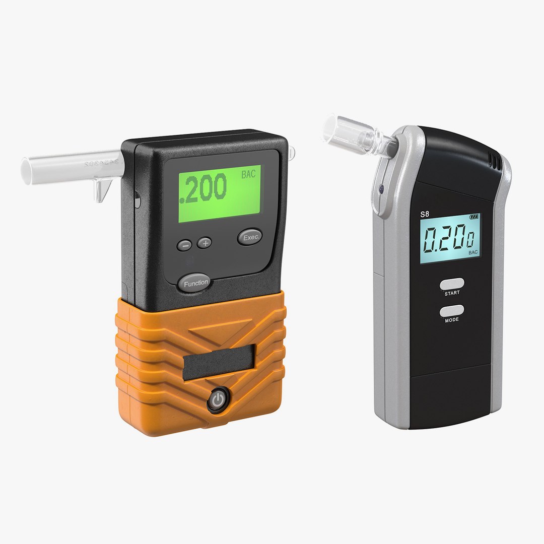 Portable Breathalyzers Alcohol Breath 3D - TurboSquid 1662203