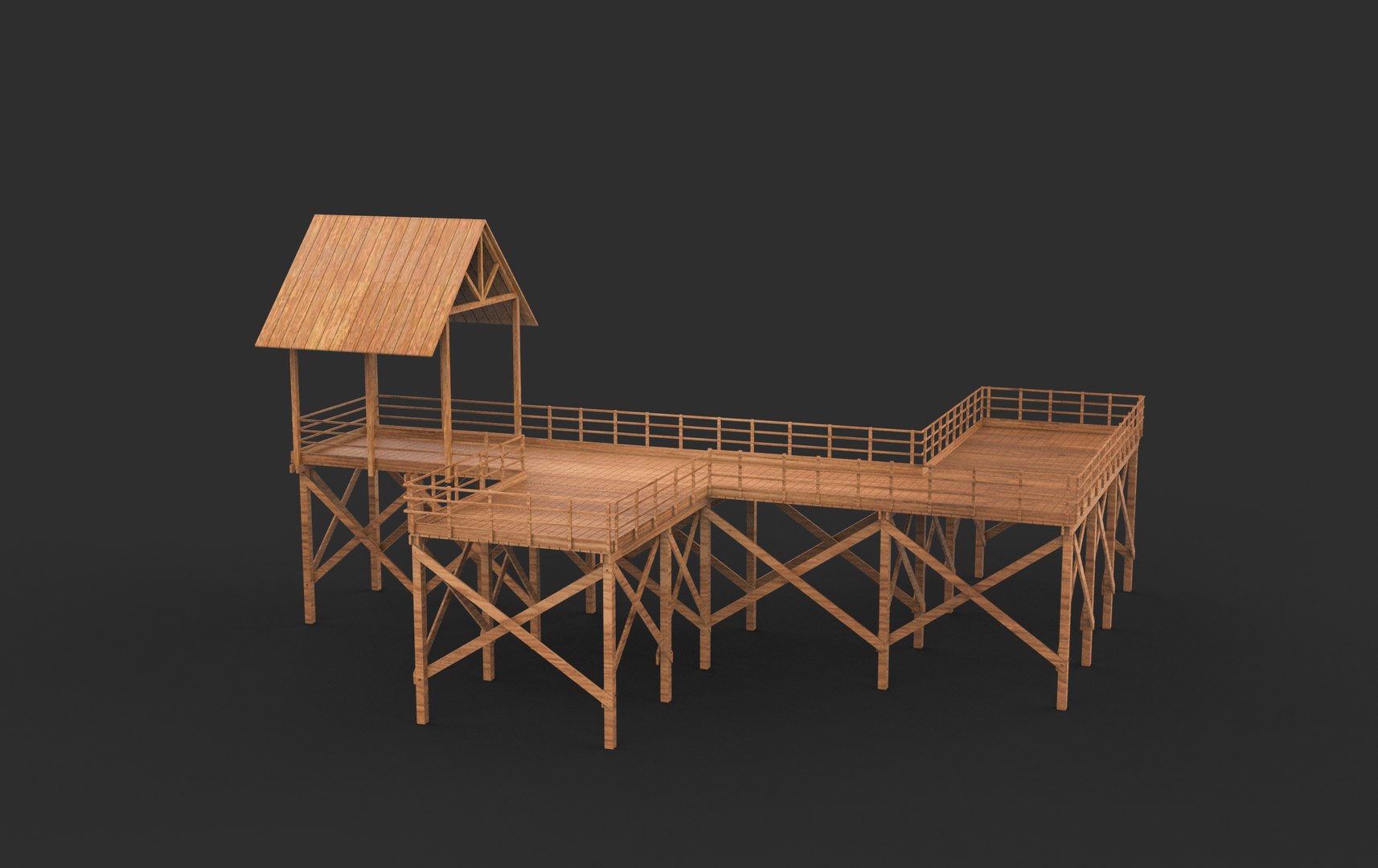 Wooden Pier 3D Model 3D Model - TurboSquid 2363243