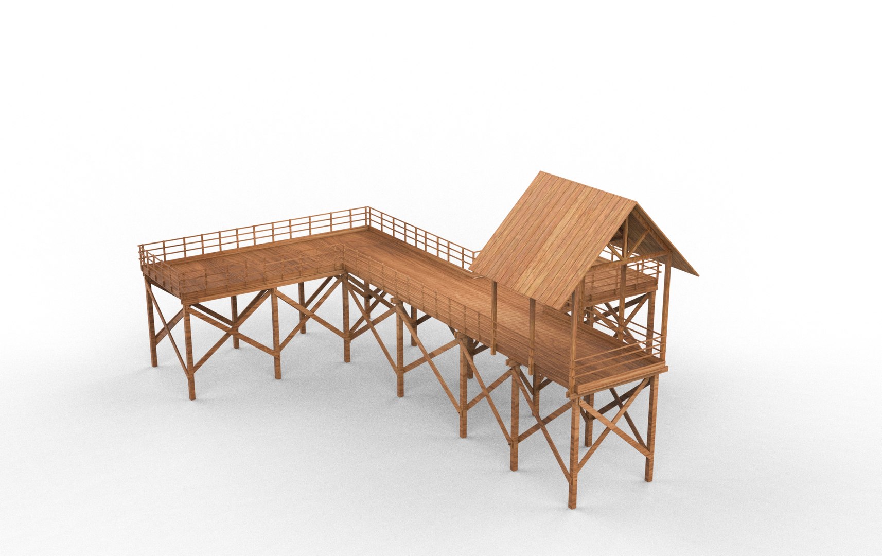 Wooden Pier 3D Model 3D Model - TurboSquid 2363243