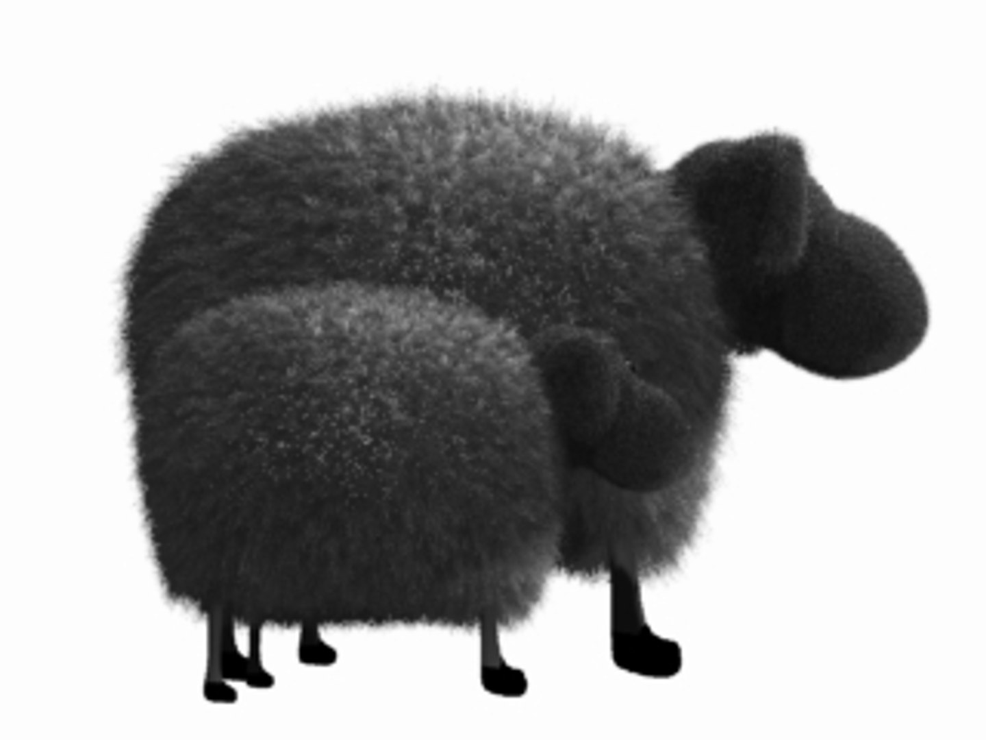 3d Cartoon Sheep Model