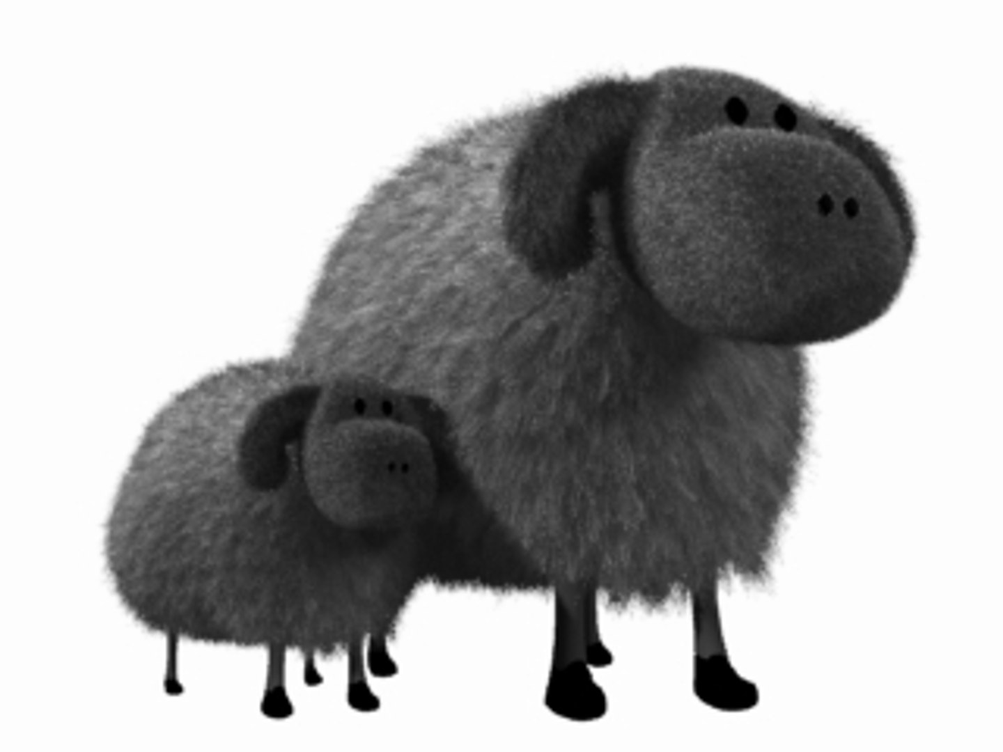 3d Cartoon Sheep Model