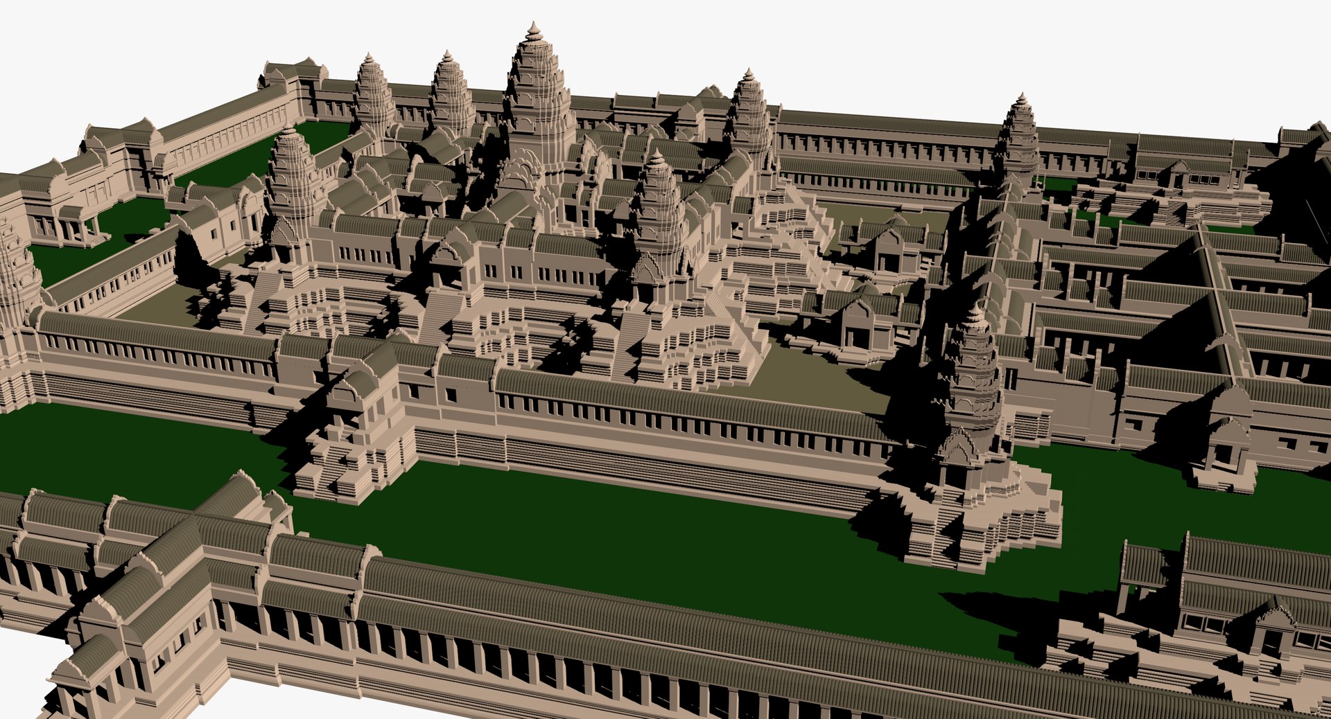 3d Angkor Wat Model