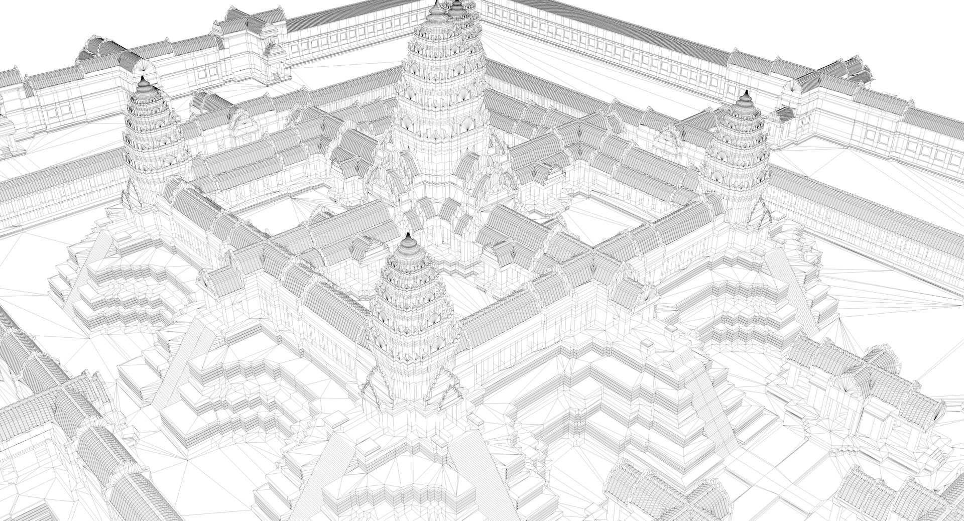 3d Angkor Wat Model